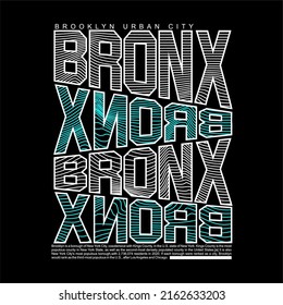 Bronx Text Brooklyn Design Typography Vector Stock Vector (Royalty Free ...