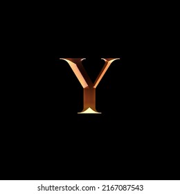Bronze Age Bold Alphabet 3d Metallic Stock Vector (Royalty Free ...