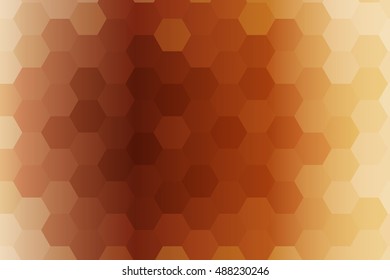 Bronze Color Hexagon Wallpaper Vector Illustration Stock Vector ...