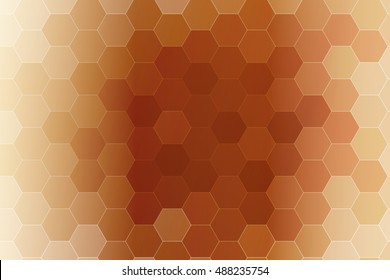 Bronze Color Hexagon Wallpaper Vector Illustration Stock Vector ...