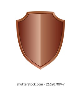 Bronze Shield Symbol Vector Illustration Stock Vector (Royalty Free) 2162870947 | Shutterstock
