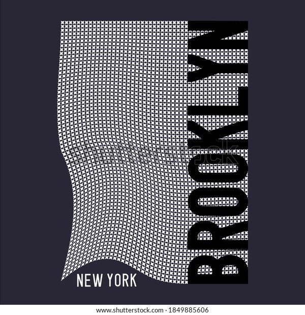 Brooklyn New York Word Design Spots Stock Vector (Royalty Free) 1849885606