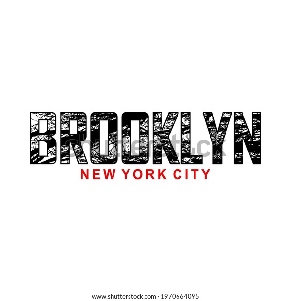 Brooklyn Word Design Abstract Texture Font Stock Vector (Royalty Free ...