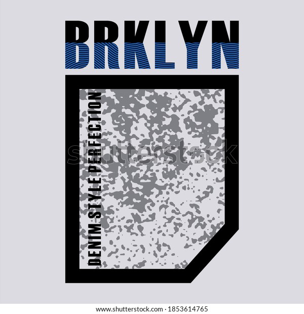 Brooklyn Words Design Texture Outline Box Stock Vector (Royalty Free ...