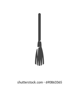 Broom Icon On White Background Broom Stock Vector (Royalty Free ...