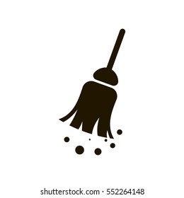 Broom Icon Sign Design Stock Vector (Royalty Free) 552264148 | Shutterstock