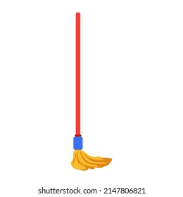 Broom Vector Cartoon Illustration Isolated On Stock Vector (Royalty ...