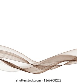 Brown Abstract Wave Vector Illustration Layout Stock Vector (Royalty ...