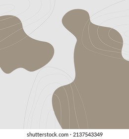 Brown Background Lines Abstract Simple Shapes Stock Vector (Royalty ...