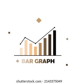 Brown Bar Graph Gradation Light Dark Stock Vector (Royalty Free ...