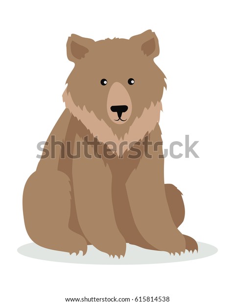 Brown Bear Cartoon Character Cute Bear Stock Vector Royalty Free