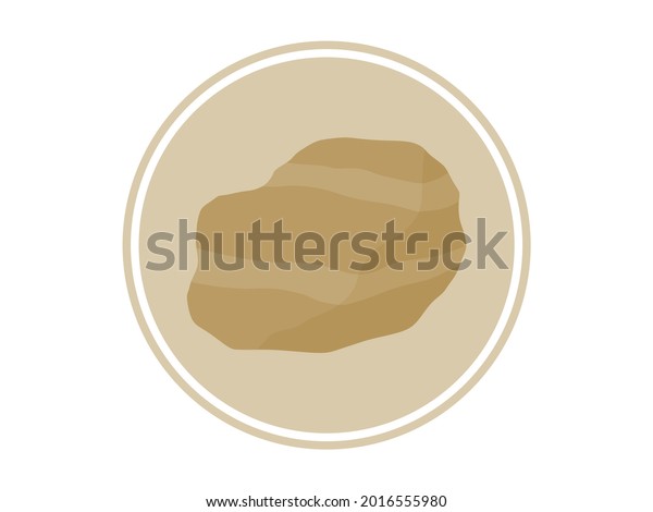 Brown Bedded Sandstone Specimen Clastic Sedimentary Stock Vector ...