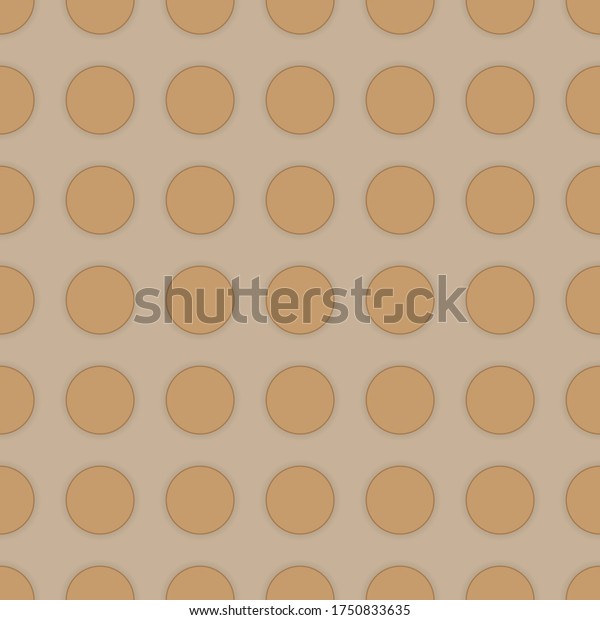 Brown Beige Balls Background Seamless Vector Stock Vector (Royalty Free ...