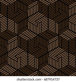 Black Brown Patternbackground Line Geometricmodern Stylish Stock Vector ...