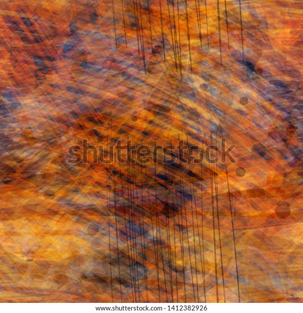 Brown Blue Seamless Texture Hatching Abstract Stock Vector (Royalty ...