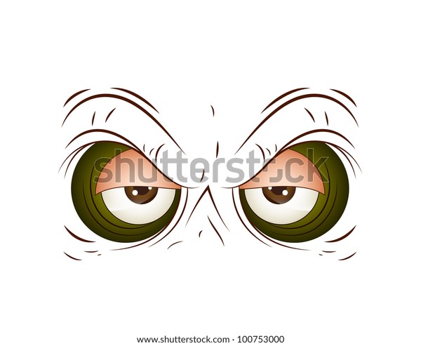 Brown Cartoon Eye Stock Vector (Royalty Free) 100753000 | Shutterstock