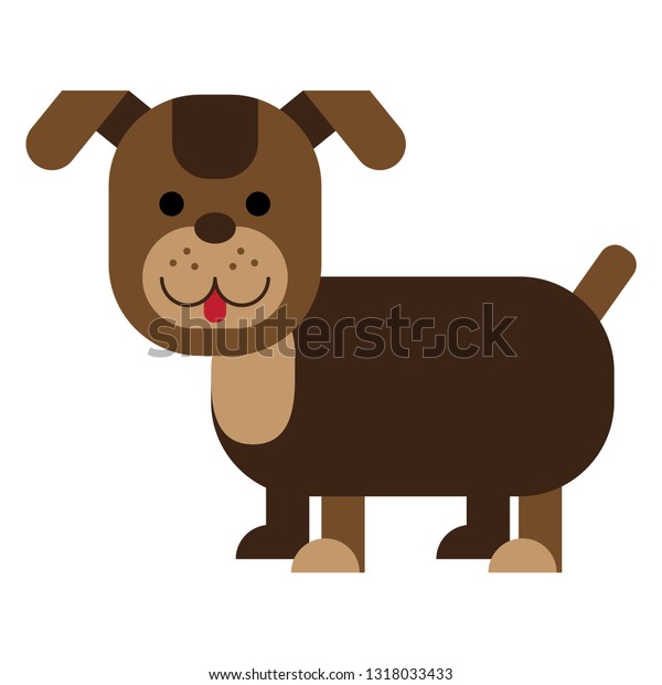 Brown Dog Character Stock Vector (Royalty Free) 1318033433 | Shutterstock