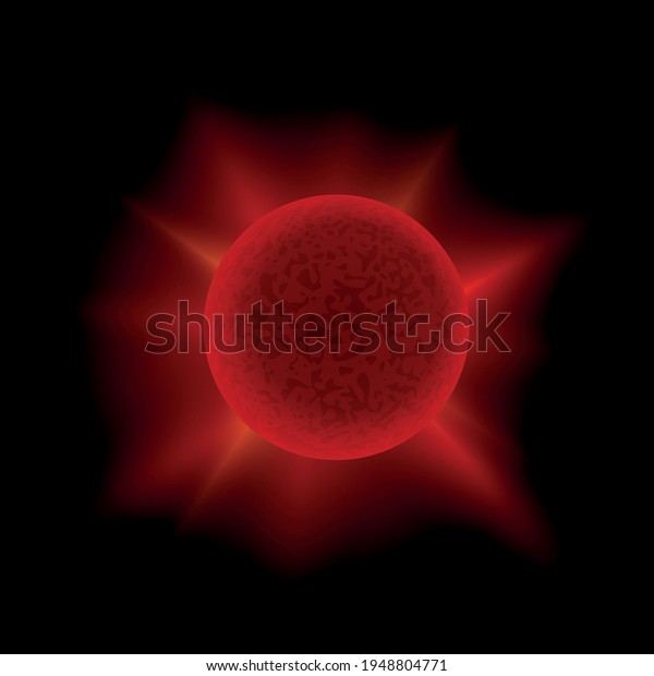 Brown Dwarf Star Vector Illustration Space Stock Vector (Royalty Free ...