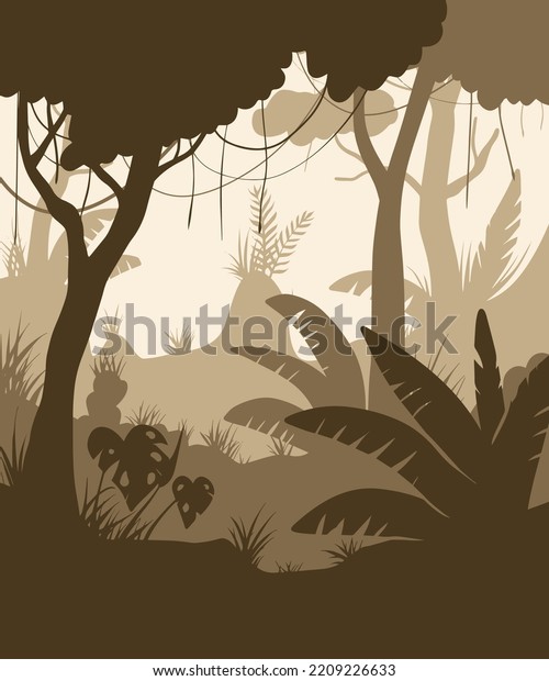 Brown Forest Simple Background Illustration Stock Vector (Royalty Free ...
