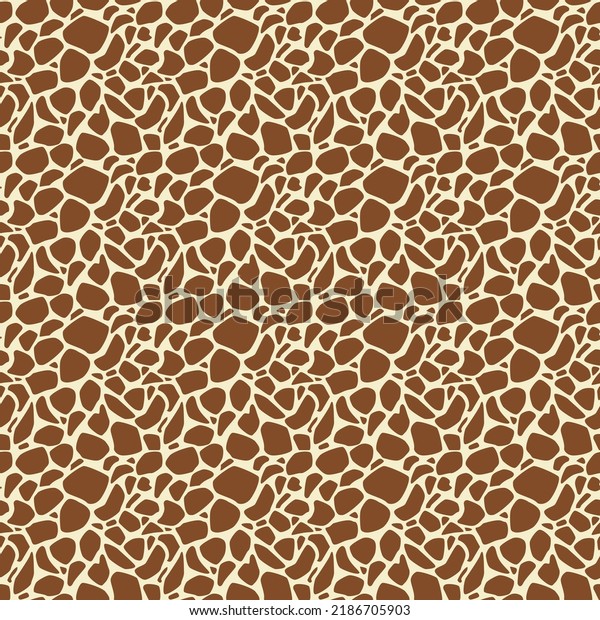 Brown Giraffe Skin Vector Graphic Seamless Stock Vector (Royalty Free ... Brown Giraffe Skin Vector Graphic Seamless Stock Vector (Royalty Free ...