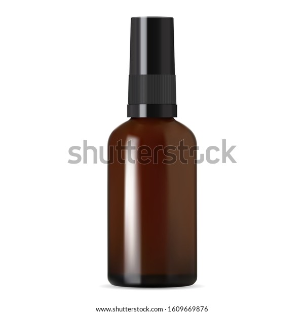 Brown Glass Dropper Bottle Amber Pharmacy Stock Vector (Royalty Free ...