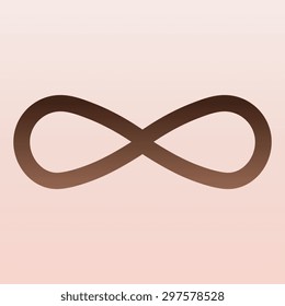 Brown Infinity Symbol Vector Illustration Stock Vector (Royalty Free ...
