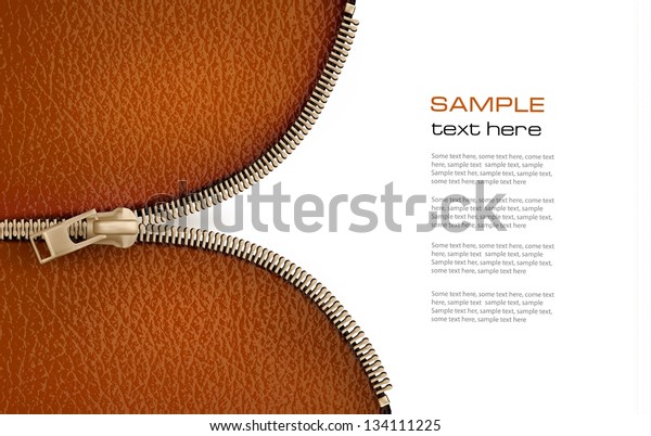 Brown Leather Texture Background Zipper Vector: vetor stock (livre de ...