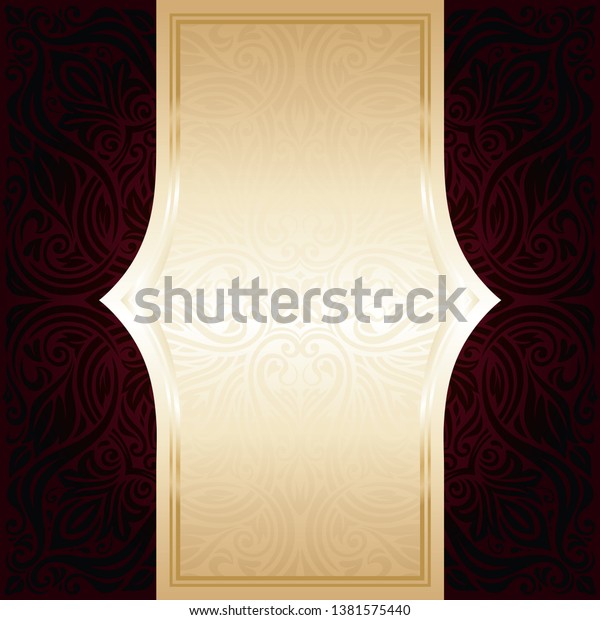 Brown Wallpaper Invitation Design Background Gold Stock Vector (Royalty ...