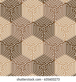 Brown White Geometric Pattern Abstract Vector Stock Vector (Royalty ...