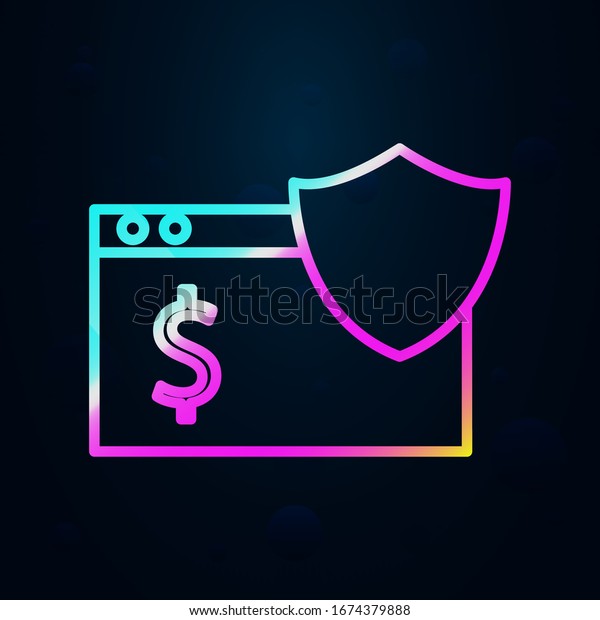Browser Cyber Security Nolan Style Icon Stock Vector (Royalty Free ...