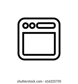Browser Line Icon Stock Vector (Royalty Free) 616325735 | Shutterstock