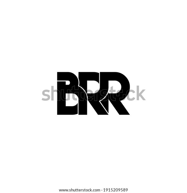 Brr Letter Original Monogram Logo Design Stock Vector (Royalty Free ...