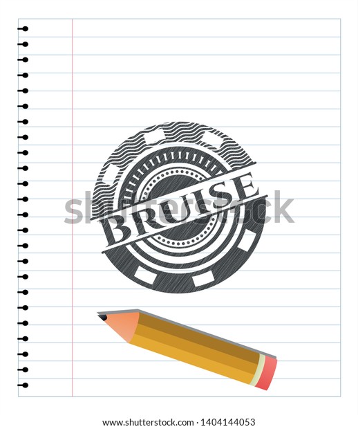 Bruise Draw Pencil Strokes Vector Illustration: เวกเตอร์สต็อก (ปลอดค่า ...