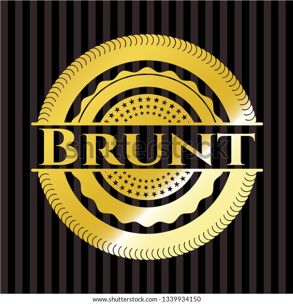 Brunt Gold Emblem Stock Vector (Royalty Free) 1339934150 | Shutterstock