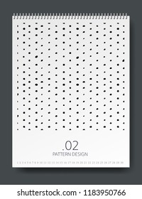 Brush Drawn Pattern Calendar Stock Vector (Royalty Free) 1183950766 ...
