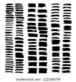 Brush Lines Set Vector Illustration Stock Vector (Royalty Free ...