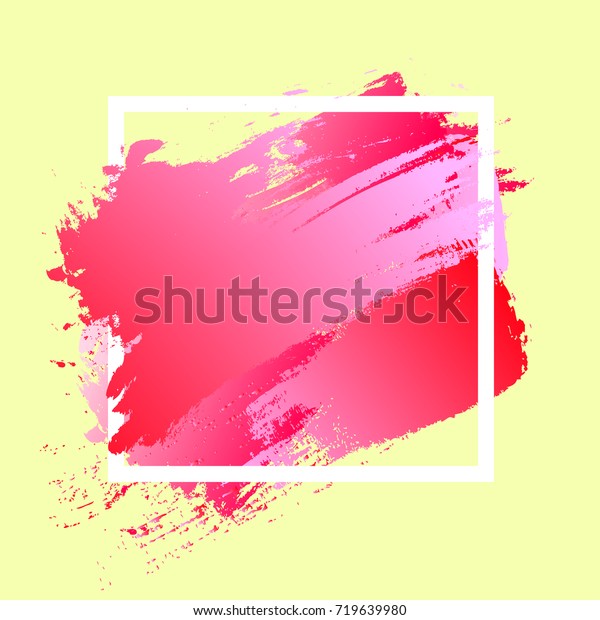 Brush Paint Acrylic Texture Pink Red Stock Vector (Royalty Free ...