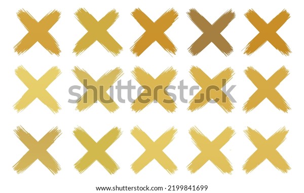 Brush Stroke Element Vector Collection Set Stock Vector (Royalty Free ...