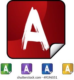 Brush Stroke Letter Stock Vector (Royalty Free) 49196551 | Shutterstock
