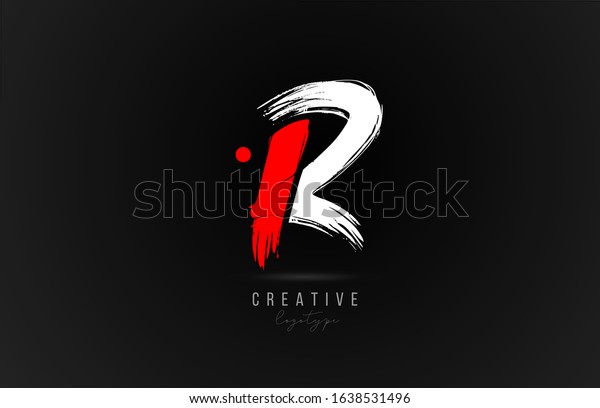 Brush Stroke Letter R Logo Alphabet Stock Vector (Royalty Free ...