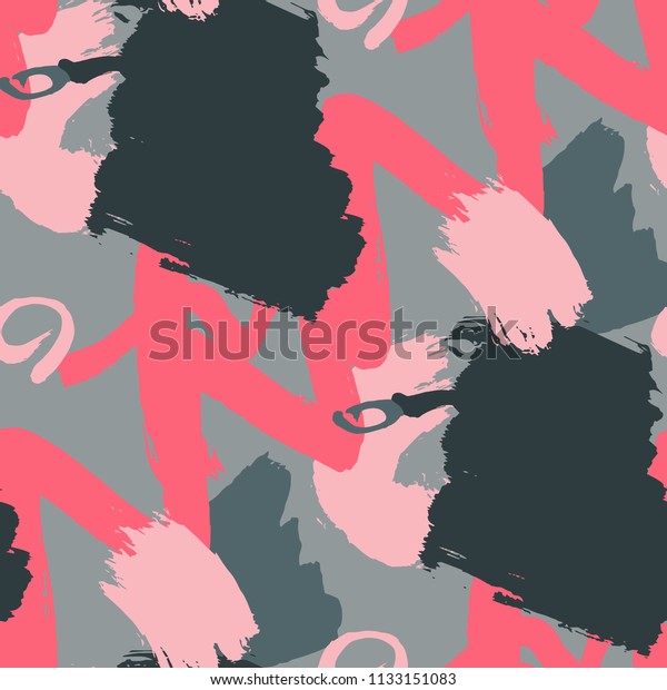 Brush Strokes Seamless Texture Cloth Textile Stock Vector (Royalty Free ...