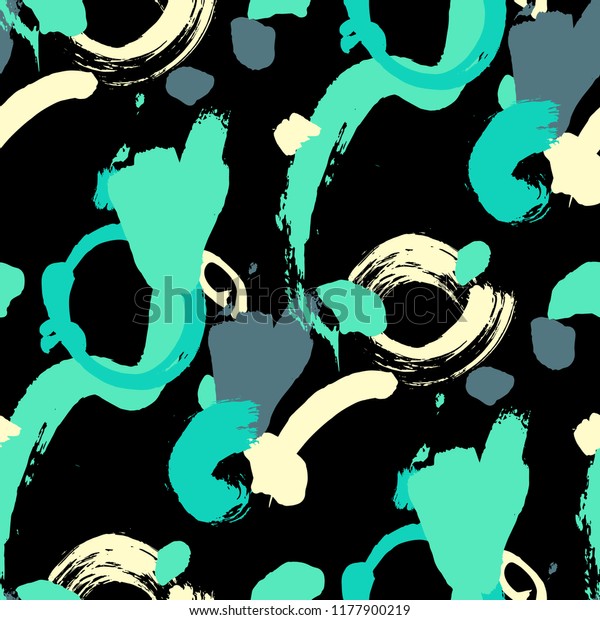 Brush Strokes Seamless Texture Print Textile Stock Vector (Royalty Free ...