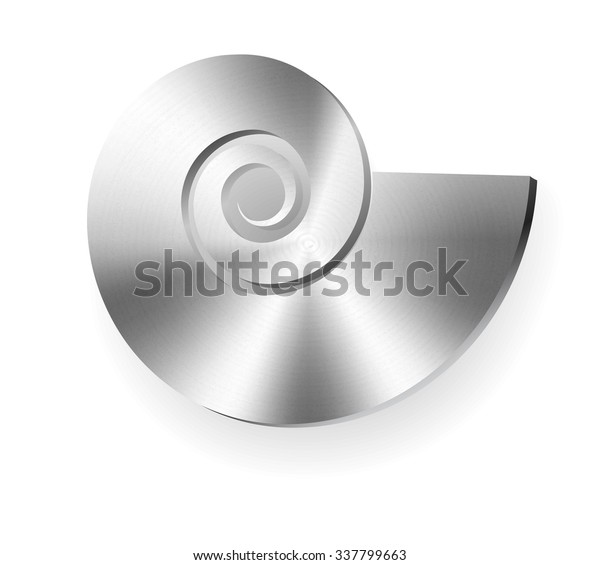 Brushed Metal Helix Vector Illustration Stock Vector (Royalty Free ...