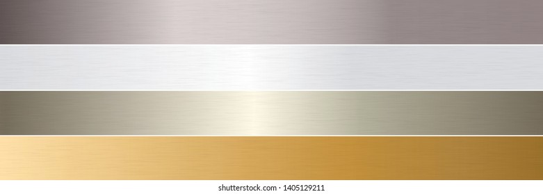 Brushed Metal Silver Gold Texture Vector Stock Vector (Royalty Free ...