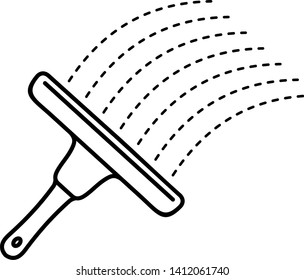 Brushing Surface Icon Outline Style Stock Vector (Royalty Free ...