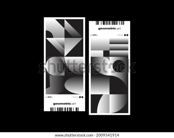 Brutalism Inspired Graphic Design Vector Poster Stock Vector (Royalty ...