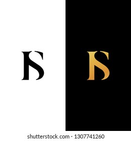 Bs Gold Black Stock Vector (Royalty Free) 1307741260 | Shutterstock