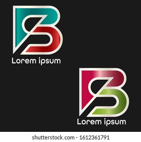 Bs Logo Design Vector Colorful Stock Vector (Royalty Free) 1612361791 ...