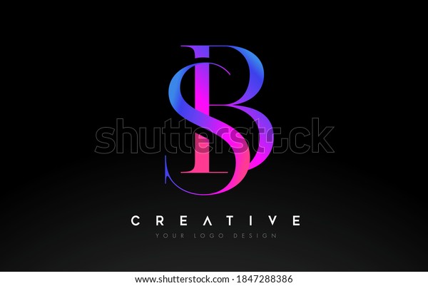 Bs Sb Letter Design Logo Logotype Stock Vector (Royalty Free) 1847288386
