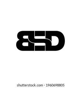 Bsd Letter Monogram Logo Design Vector Stock Vector (Royalty Free ...